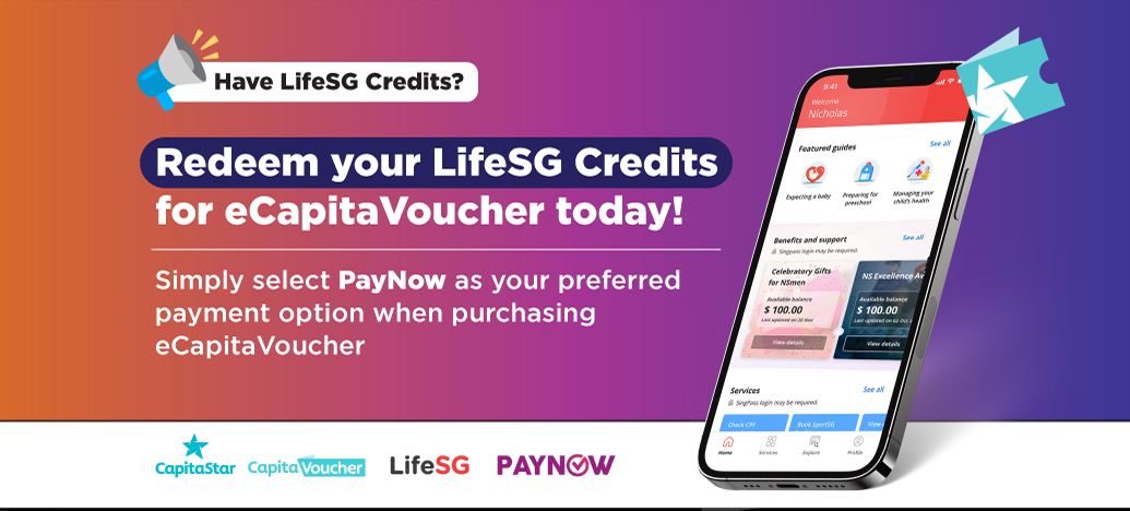 Redeem LifeSG Credits for eCapitaVoucher